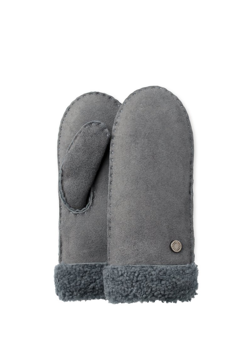UGG W LOGO - Luffer - charcoal/grå - Zalando.dk