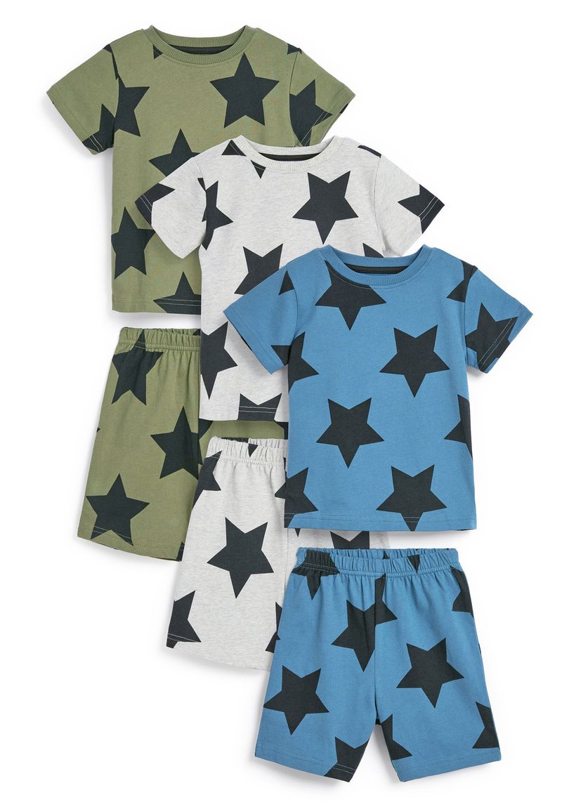 Next 3 PACK SHORT PYJAMAS - Pijama - khaki green star/verde - Zalando.es