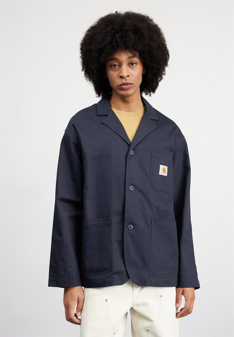 Carhartt WIP MIDLAND - Blazer jacket - dark navy/dark blue - Zalando.co.uk