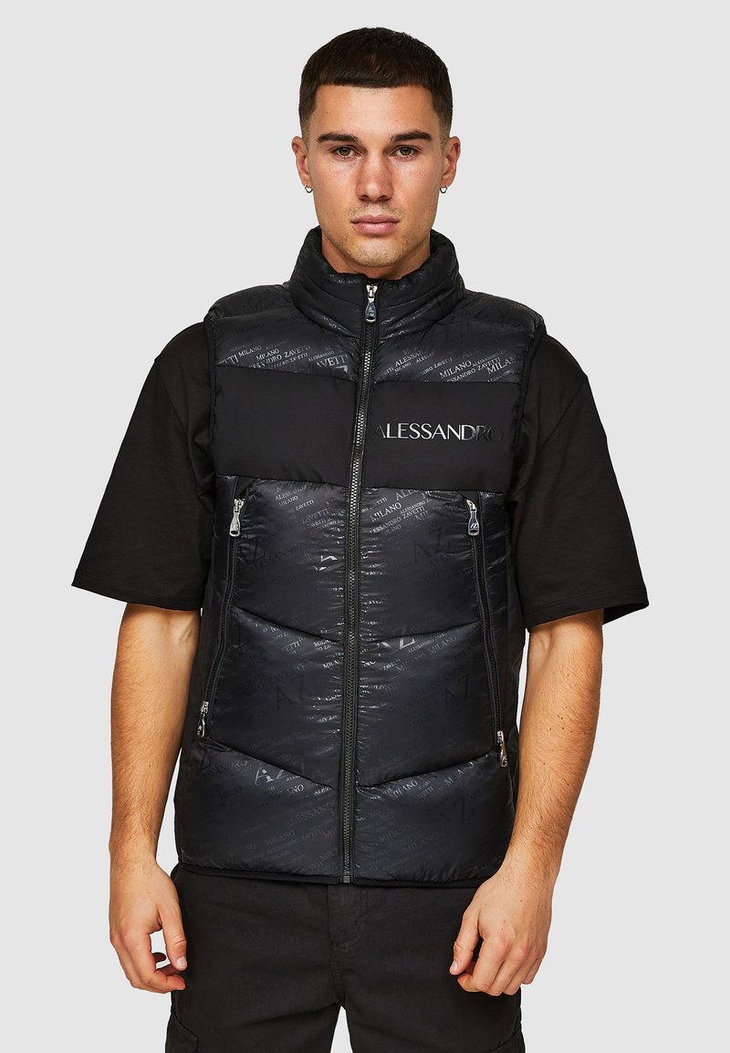 Alessandro Zavetti MELISSANO GILET - Smanicato - black/nero - Zalando.it