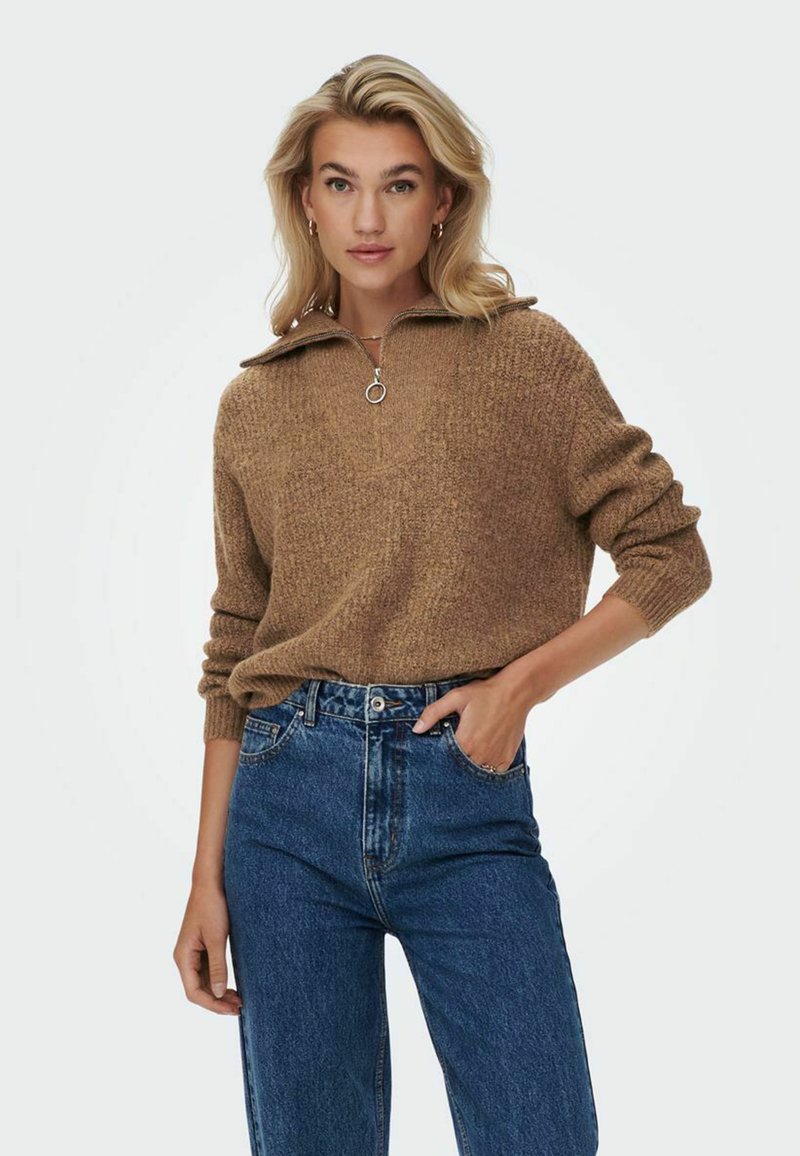 ONLY ONLBAKER - Jumper - indian tan/camel - Zalando