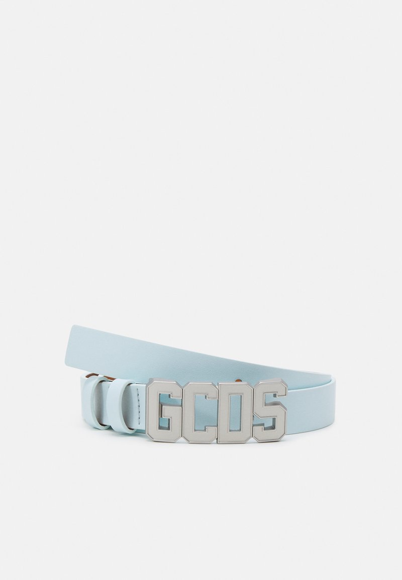 GCDS CLASSIC LOGO BELT UNISEX - Belt - baby blue/light blue - Zalando.ie
