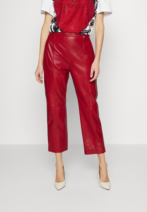 Ricano DONNA - Lederhose - red/rot - Zalando.ch