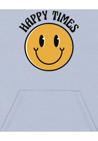 watapparel HAPPY TIMES SMILEY EMOJI - Hoodie - serene blue/lichtblauw ...