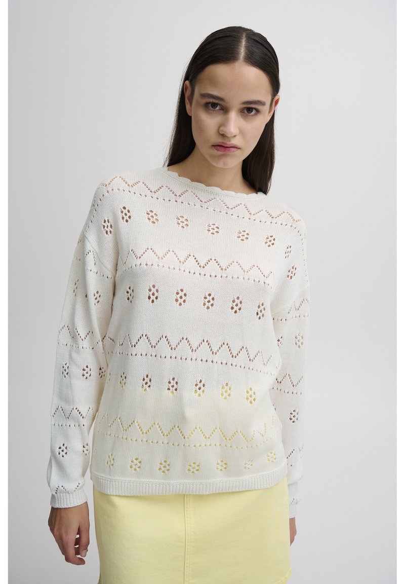 ICHI IHLALUHA - Jumper - whisper white/white - Zalando.de
