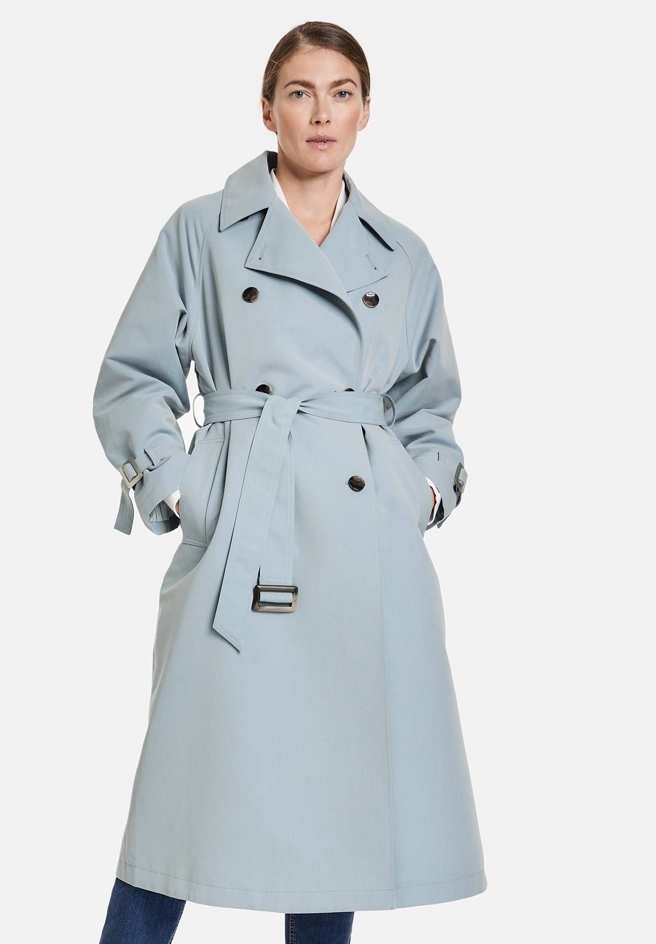 Aqua Trench Coat
