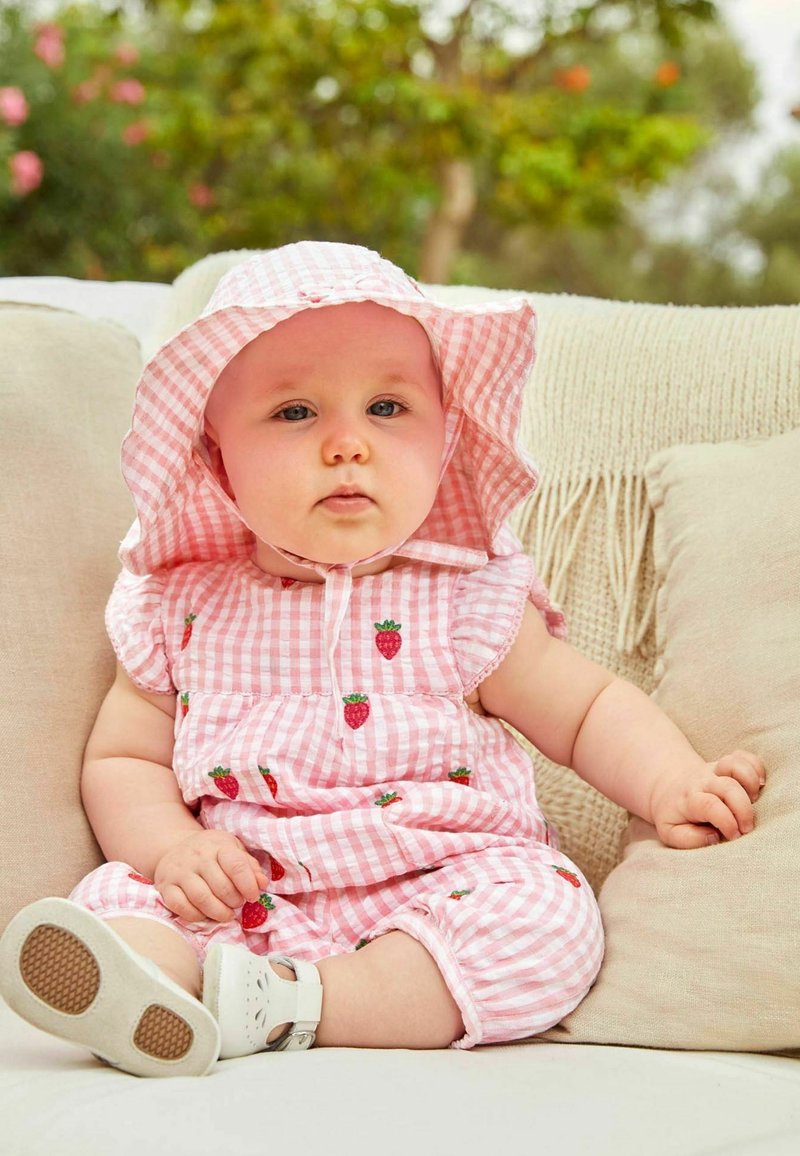 JoJo Maman Bébé GINGHAM PRETTY-REGULAR FIT - Combinaison - pink gingham ...