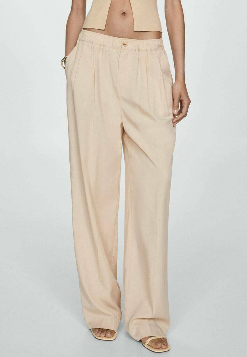 Mango AMELIA - Trousers - open beige/beige - Zalando.ie