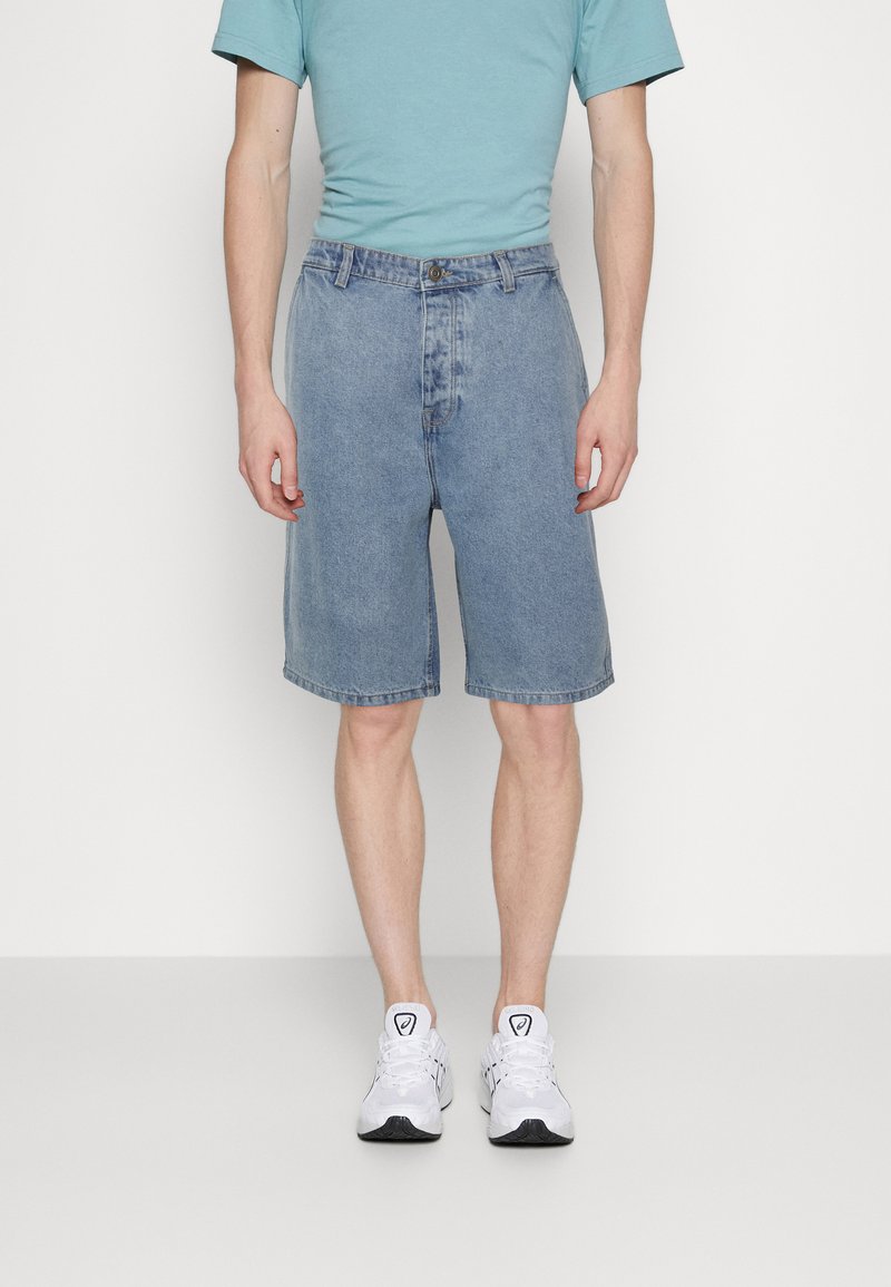 Brave Soul BURROW - Denim shorts - light blue wash/light blue - Zalando