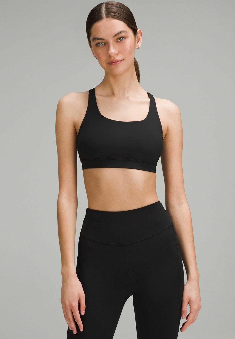 lululemon ENERGY - Stanik sportowy z lekkim wsparciem/czarny - Zalando.pl