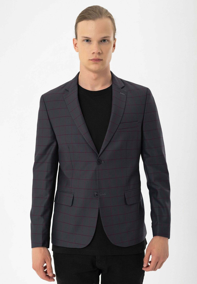 Daniel Hills Sakko - smoked bordeaux/schwarz - Zalando.at