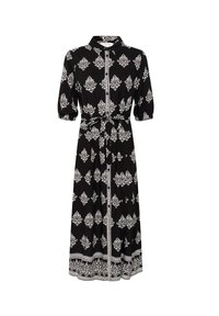 Cream TIAH ZALLY FIT - Robe chemise - black damask pattern/noir ...