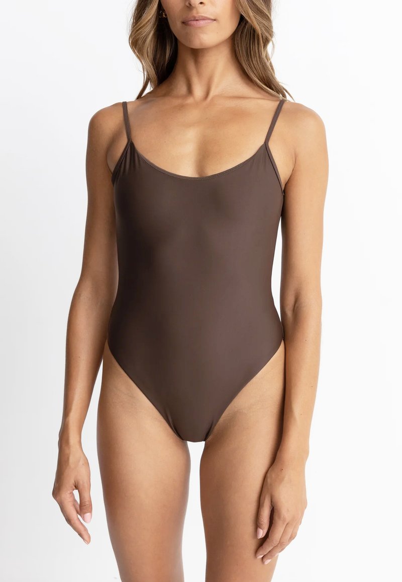 Rhythm Badeanzug - chocolate/camel - Zalando.de