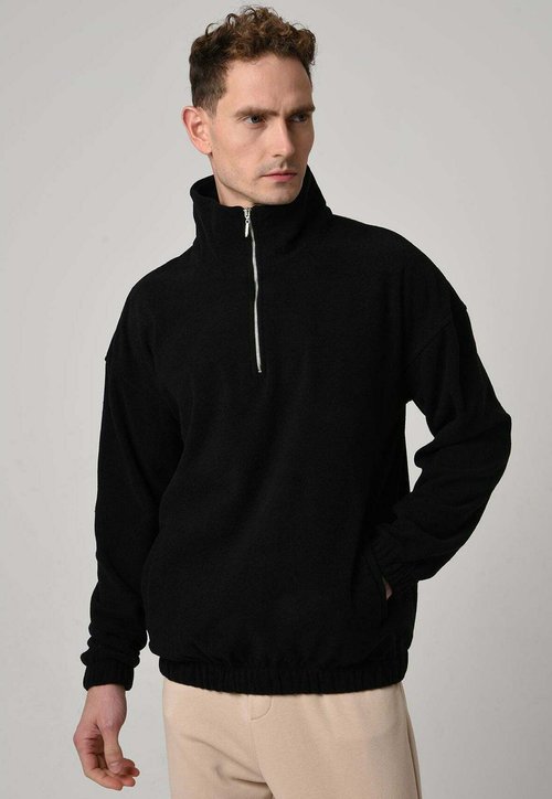 Buratti Fleece trui - black/zwart - Zalando.be
