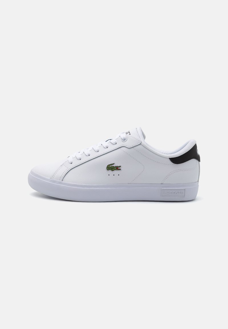 Lacoste POWERCOURT 125 - Trainers - white/black/white - Zalando