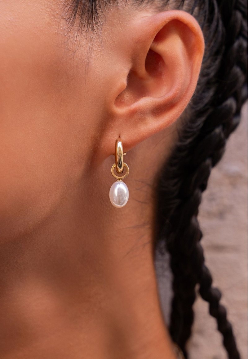My Jewellery BASIC WITH PEARL - Oorbellen - gold coloured/goudkleurig ...