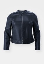 Vero Moda Curve VMCDIXIEMARIA SHORT COATED JACKET - Faux leather jacket ...