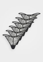 Hunkemöller ZELLA MINI 6 PACK - Tanga - black/negro - Zalando.es