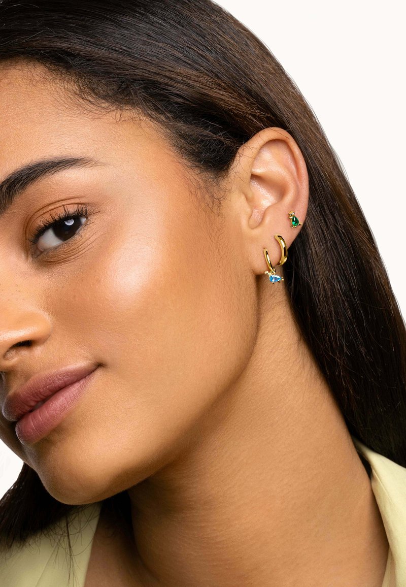 Singularu DINO BRONTOSAURUS - Ohrringe - green oro/grün - Zalando.de