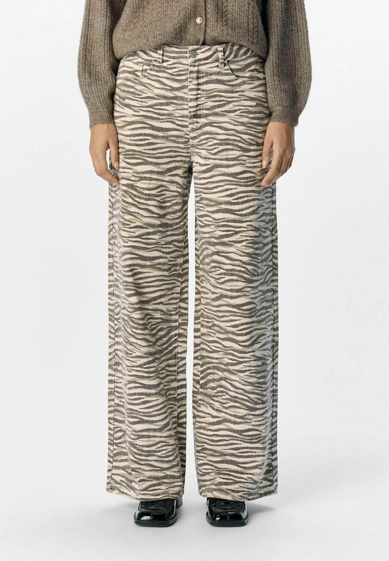 Object Straight leg jeans - sandshell/off-white - Zalando