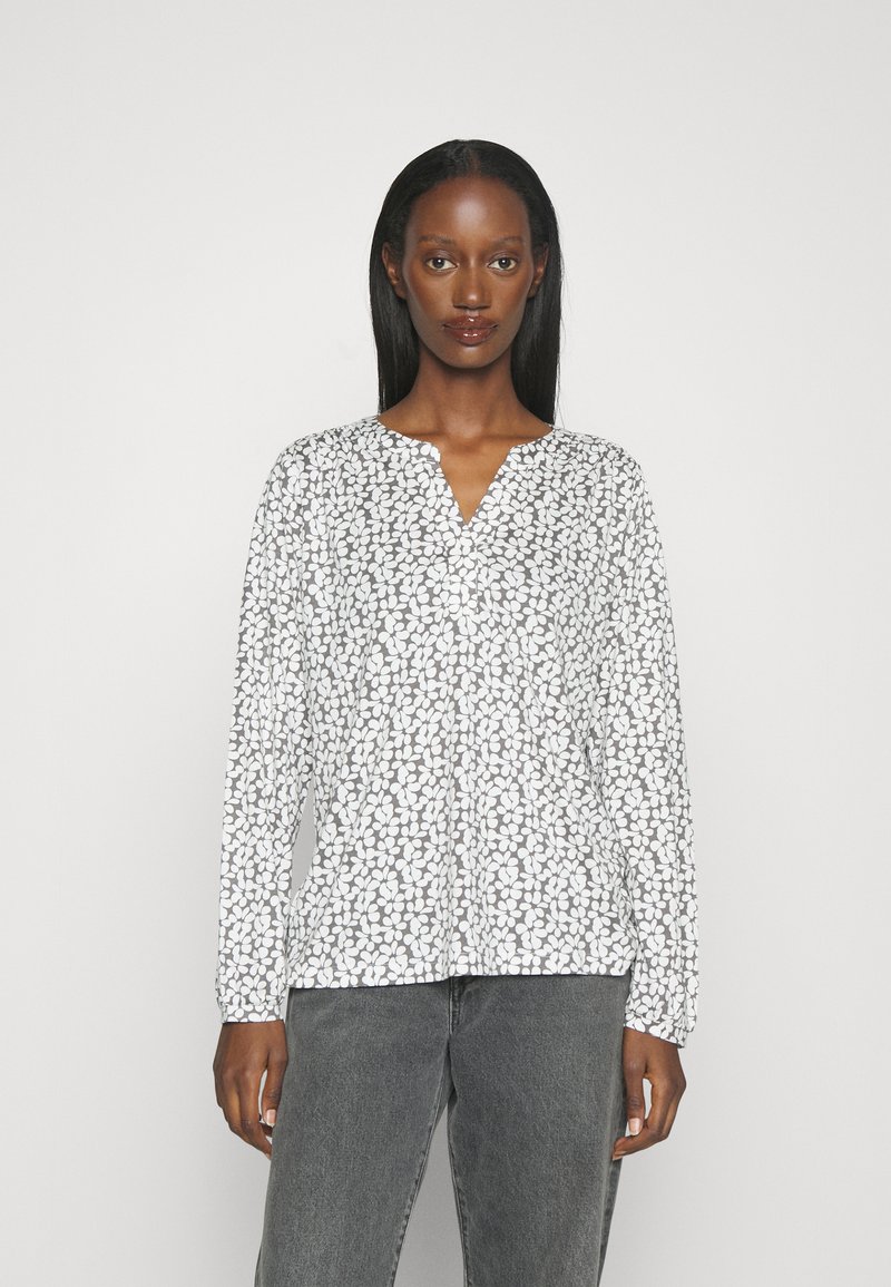 TOM TAILOR AOP - Bluse - grey/grau - Zalando.de