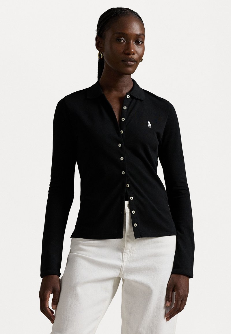 Polo Ralph Lauren BUTTONED PLACKET LONG SLEEVE POLO SHIRT - Button-down ...