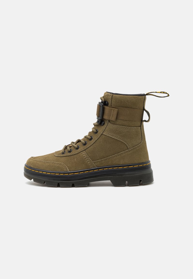 Dr. Martens COMBS TECH UNISEX - Plateaustøvletter - olive/oliven ...