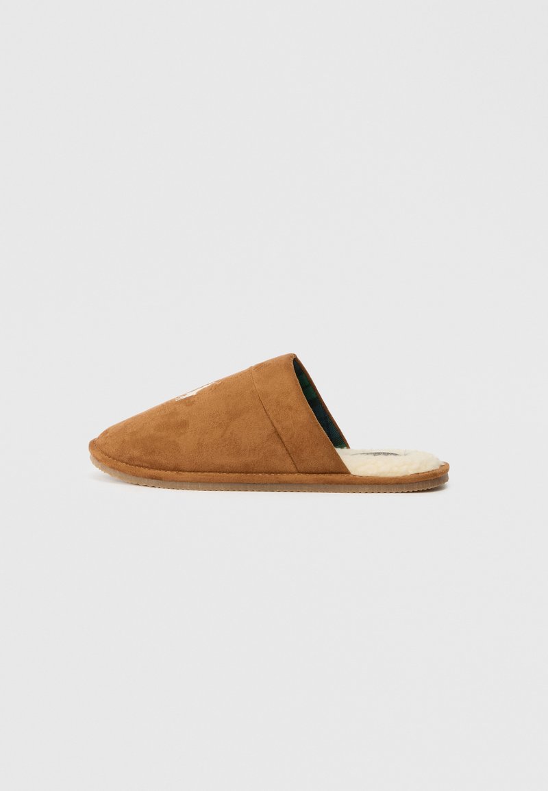 Polo Ralph Lauren KLARENCE - Tofflor & inneskor - tan/blackwatch/cream ...
