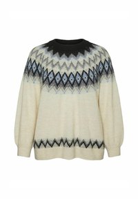 Vero Moda Curve VISTI - Strickpullover - black/schwarz - Zalando.de