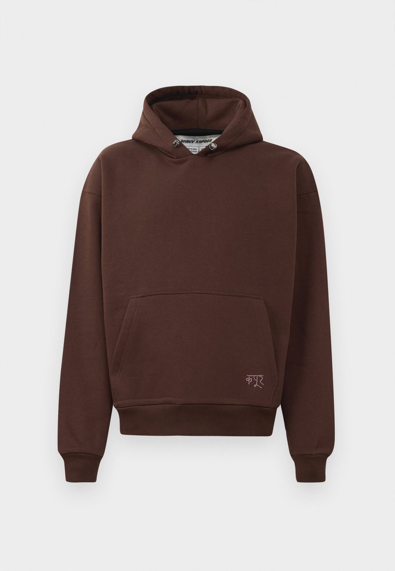 Dhruv Kapoor BRUSHED LOGO HOODIE - Hanorac - brown/maro - Zalando.ro