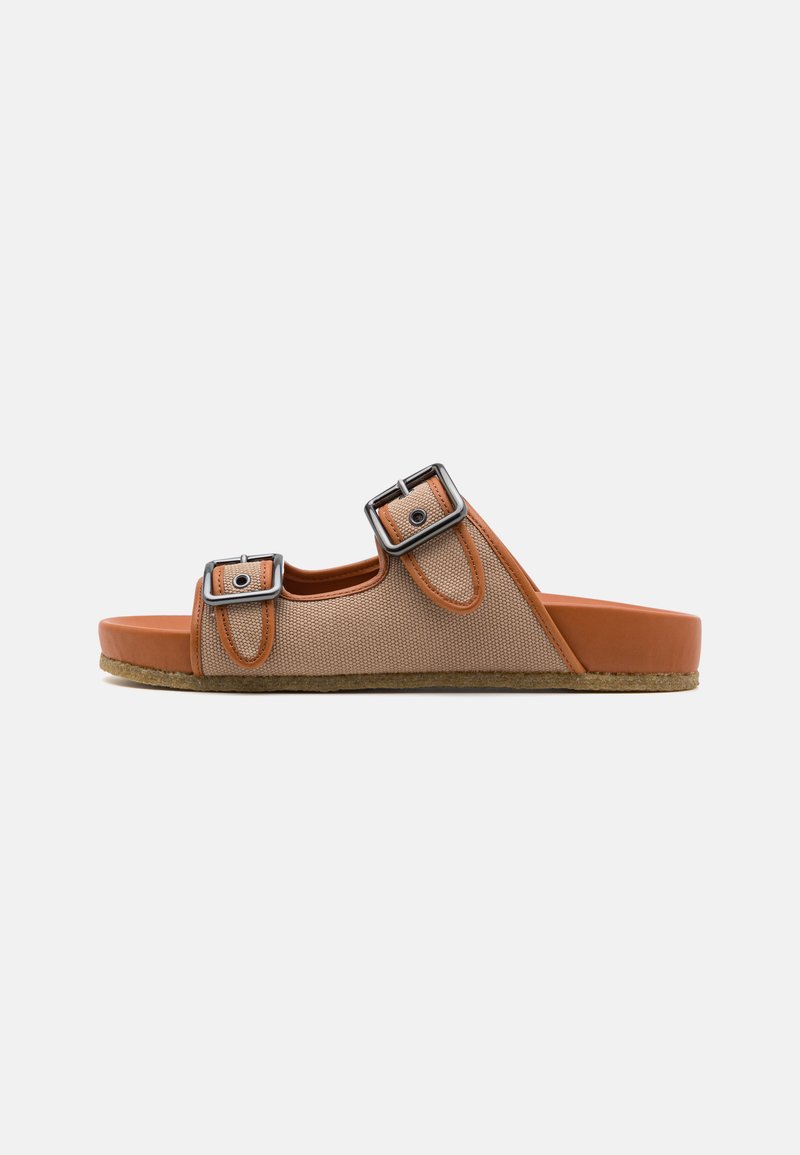 COACH BUCKLE STRAP - Mules - brown - Zalando