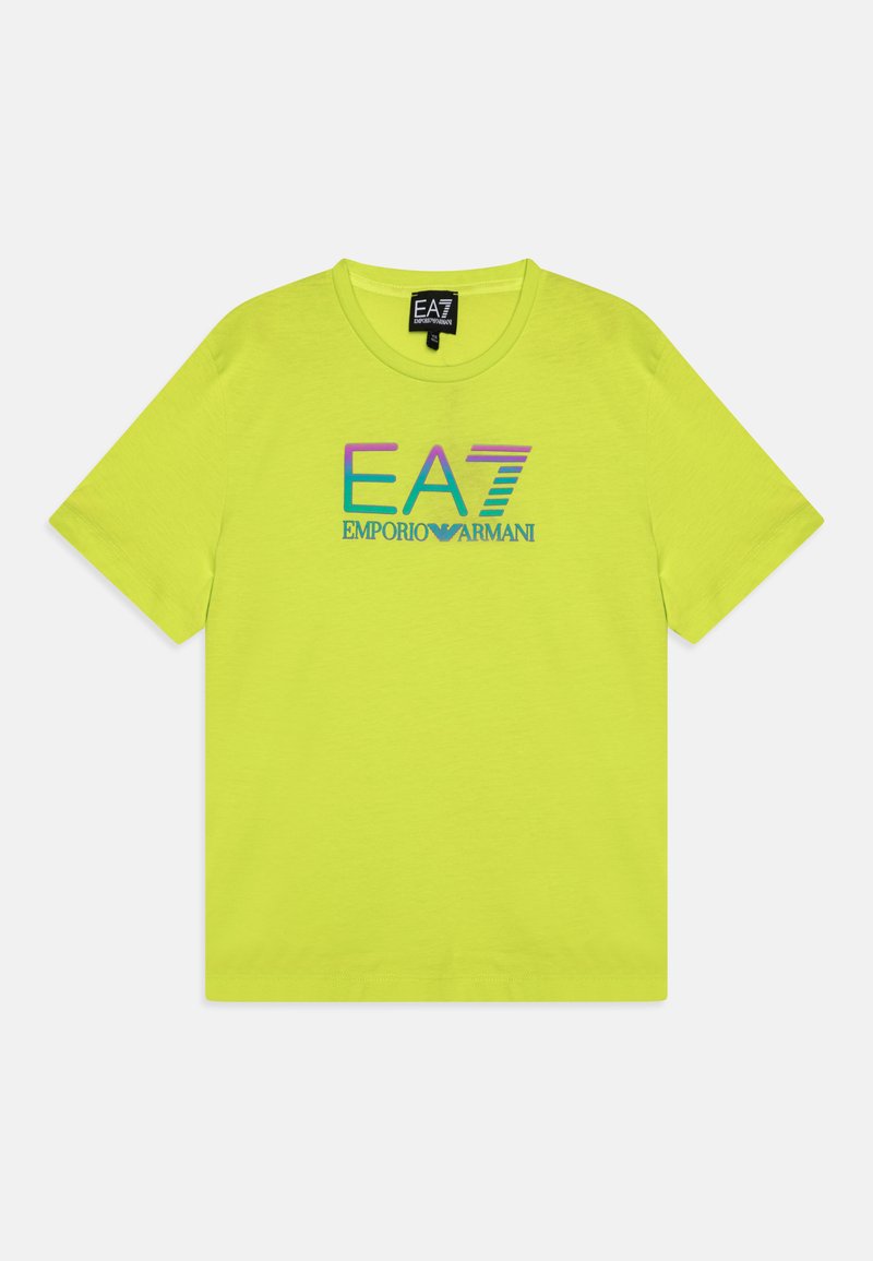 Ea7 Emporio Armani Unisex T Shirt Print Acid Lime Neongrün Zalando Ch
