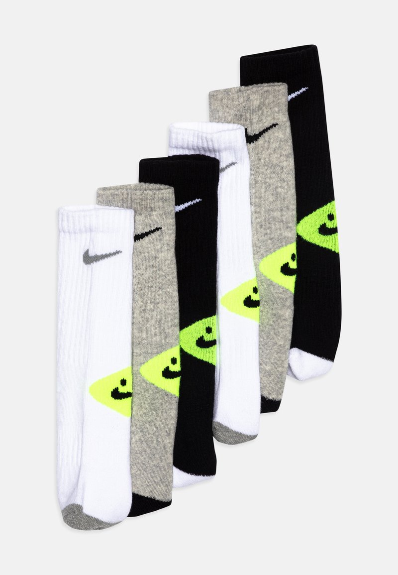 Nike Sportswear SMILEY CREW UNISEX 6 PACK - Sokken - grey heather/grijs ...