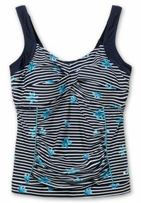 Sheego TANKINI - Bikini-Top - marine gestreift/mehrfarbig - Zalando.de