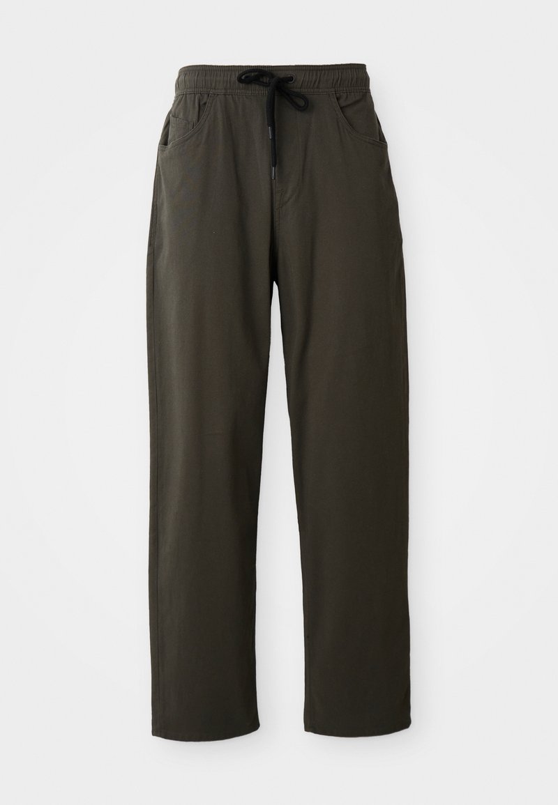 Volcom FREAZY LOOSE PANT - Trousers - rinsed black/blue-black denim ...