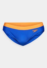 Speedo MENS LOGO BRIEF - Swimming briefs - true cobalt/pumpkin spice ...