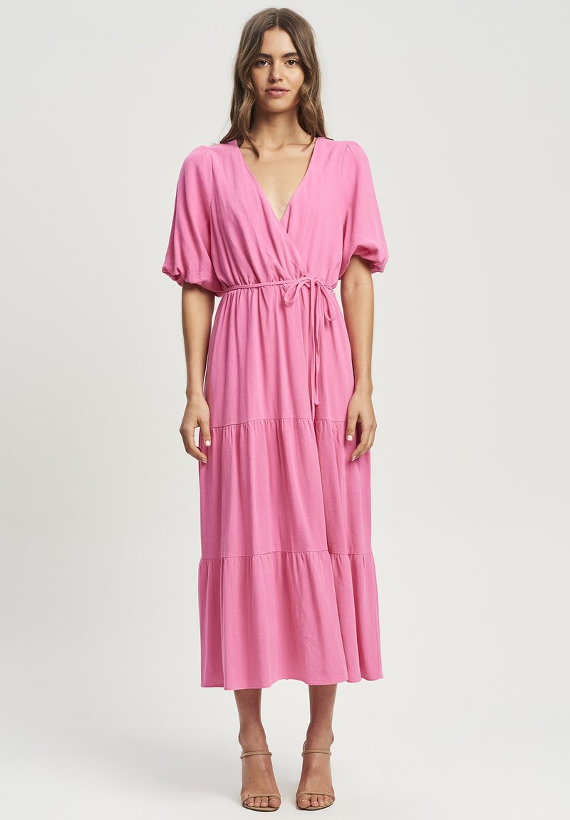 TUSSAH BECKY MIDI - Day dress - hot pink/light pink - Zalando.de