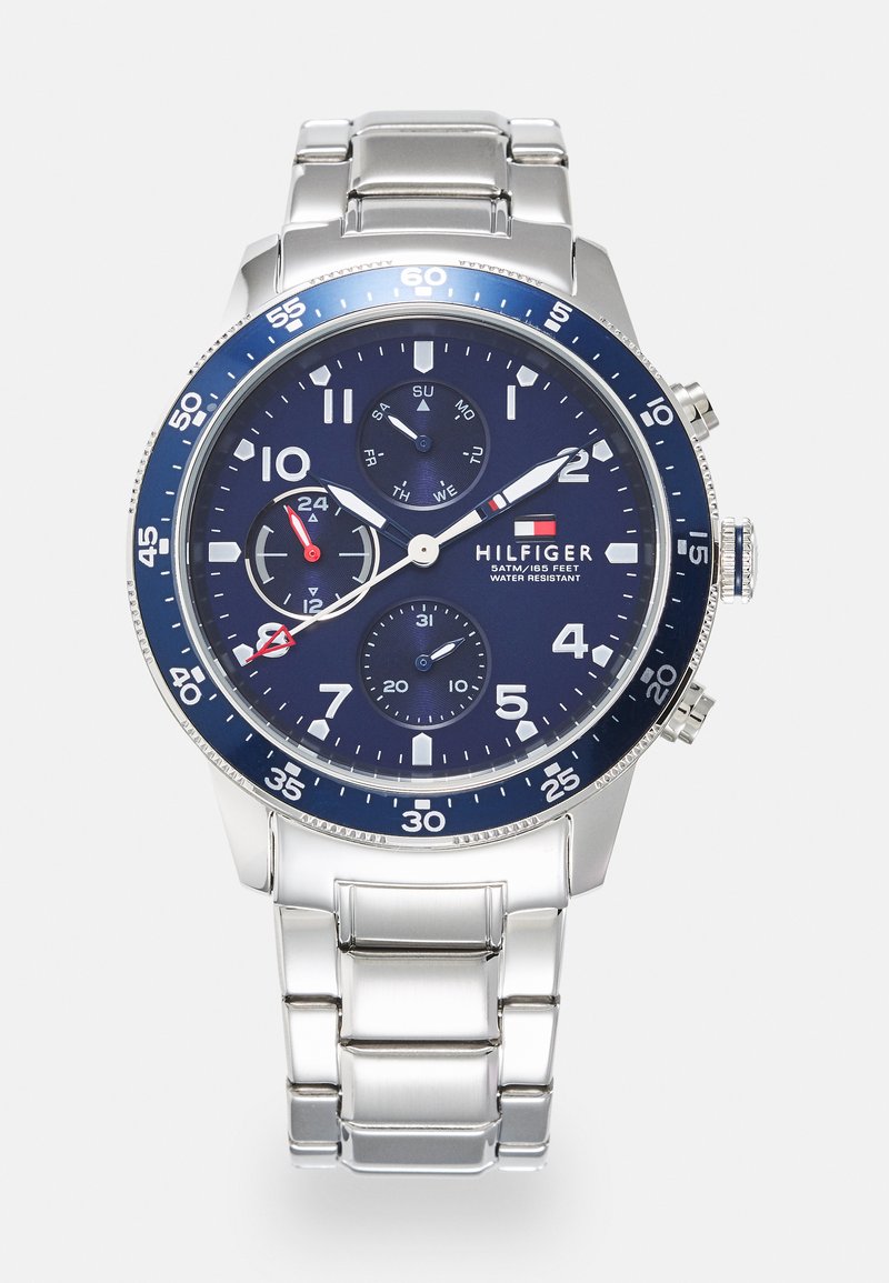 Tommy Hilfiger JIMMY - Watch - silver-coloured/blue/silver-coloured ...