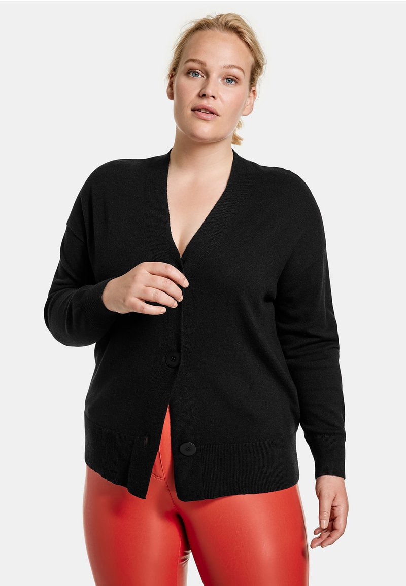 Samoon Cardigan - black - Zalando.de