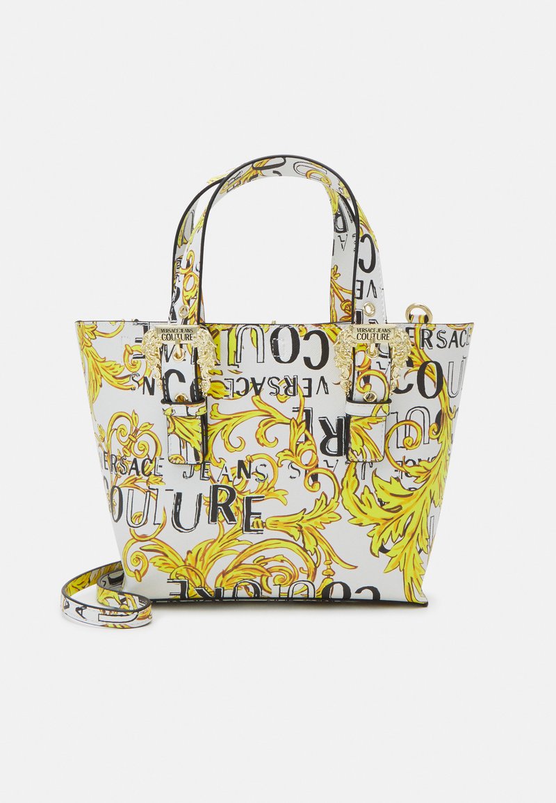 Versace Jeans Couture RANGE SKETCH - Handbag - white/gold-coloured ...