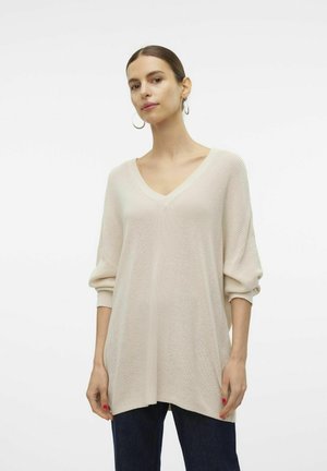PEPPERCORN PCROSALIA - Jersey de punto - cloud dancer/crema - Zalando.es