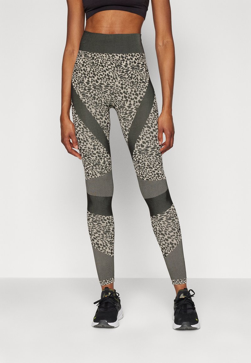 ONLY Play ONPJESSA SEAM TIGHTS - Leggings - pumice stone/beige - Zalando.it