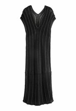 Next STITCH DETAIL REGULAR FIT - Rochie tricotată - black/negru ...