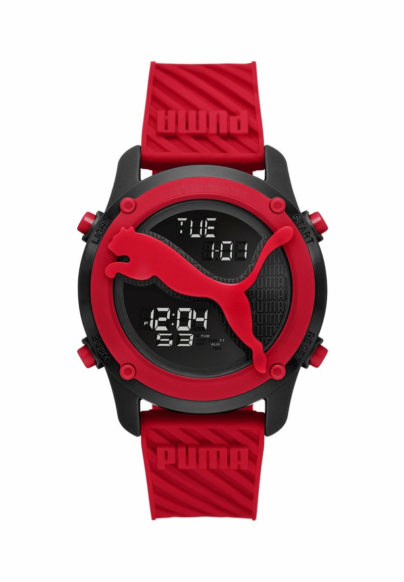 Puma TRADITIONAL BIG CAT - Digital watch - red - Zalando