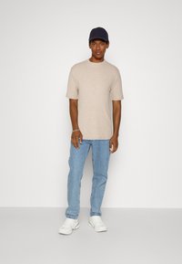 Zign Studio T-Shirt basic - mottled beige/beige-meliert - Zalando.de