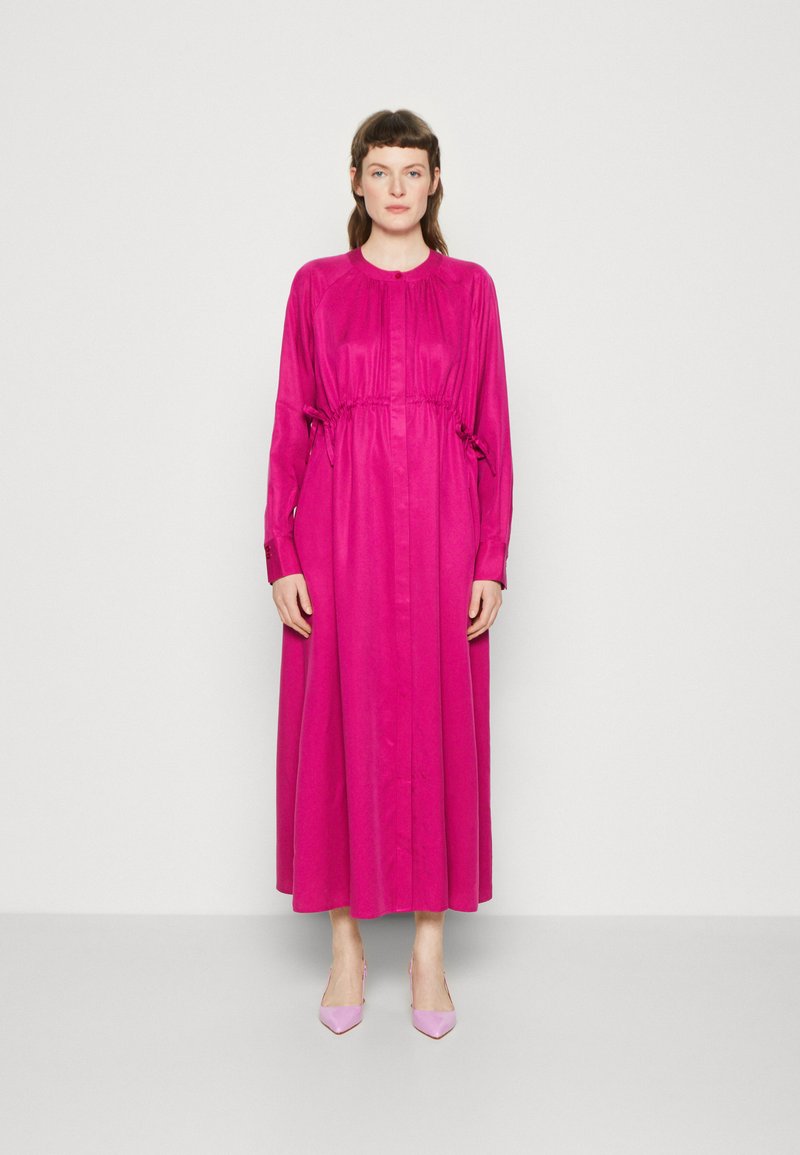 Zign Studio WOVEN_TENCEL ™ GATHERING MAXI DRESS - Rochie maxi - pink ...