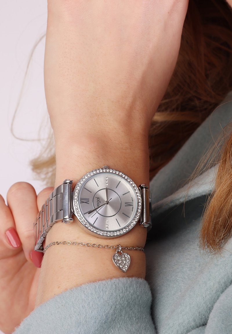 Lucardi SET MIT KOSTENLOSEM, - Horloge - silver/zilverkleurig - Zalando.nl