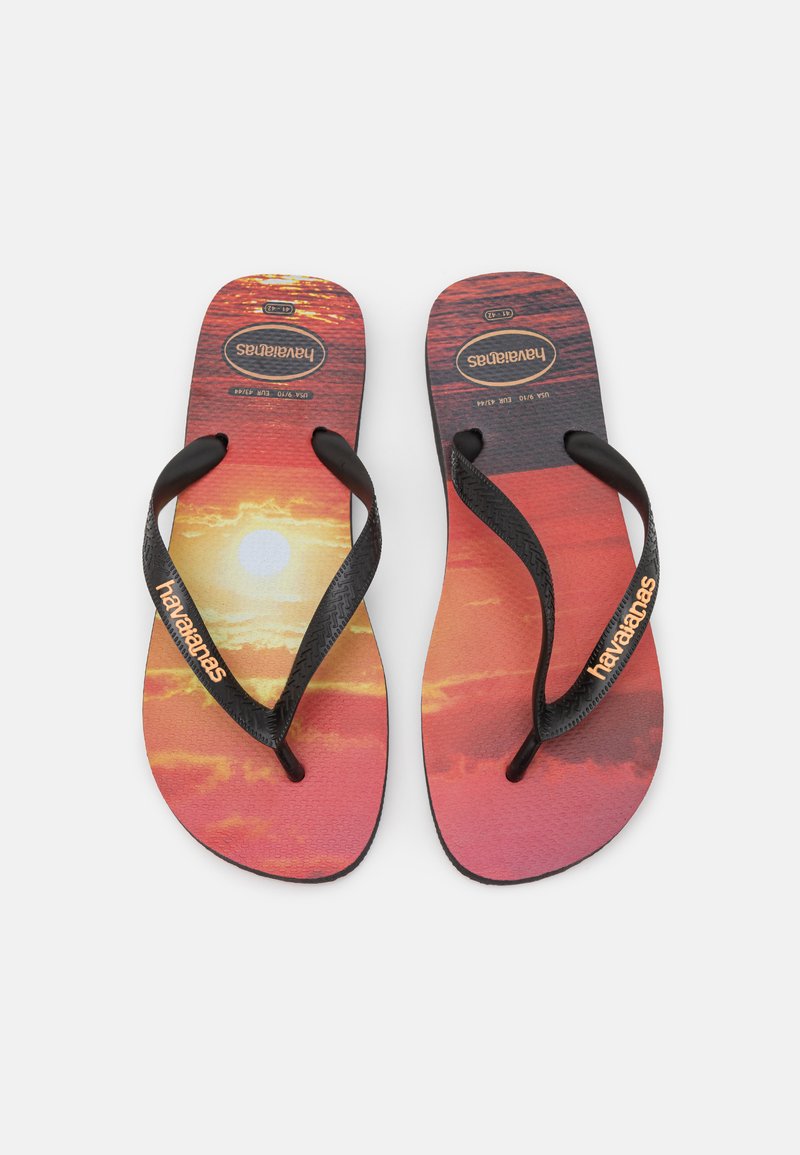 Havaianas HYPE UNISEX - Pool shoes - black/peach/black - Zalando.co.uk