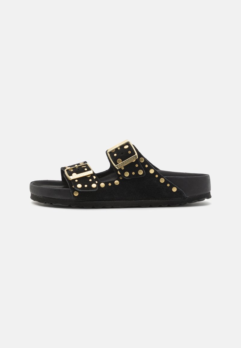 Birkenstock ARIZONA RIVET REGULAR - Riemensandalette - black/schwarz ...