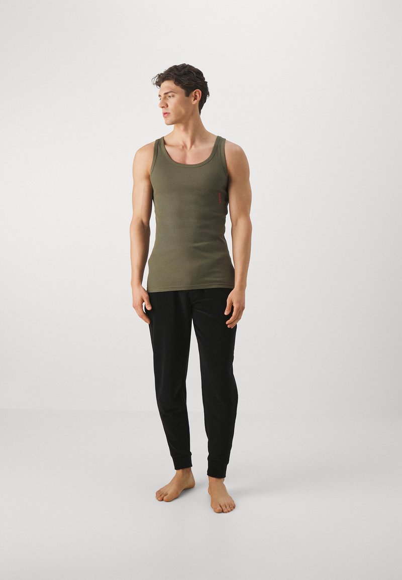 HUGO TANK TOP TWIN 2 PACK - Unterhemd/-shirt - open green/khaki ...